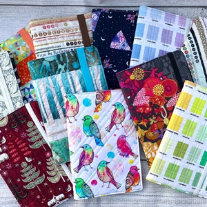 Quilted Notebook Cover - Eco Notebook Gift, Fabric Notebook, Fabric ...