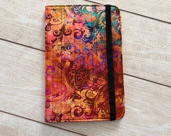 Quilted Notebook Cover - Eco Notebook Gift, Fabric Notebook, Fabric ...