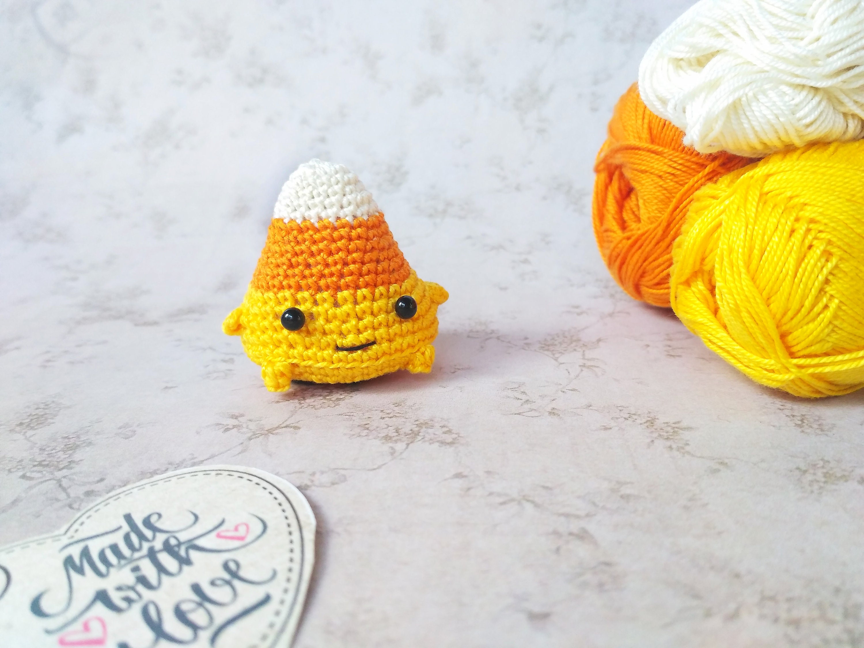 Mini Candy Corn Amigurumi Easy Crochet Pattern PDF Instant | Etsy