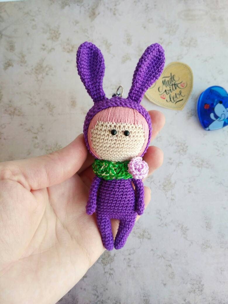 Set of Crochet Patterns Cute Keychain PDF Pattern Crochet - Etsy