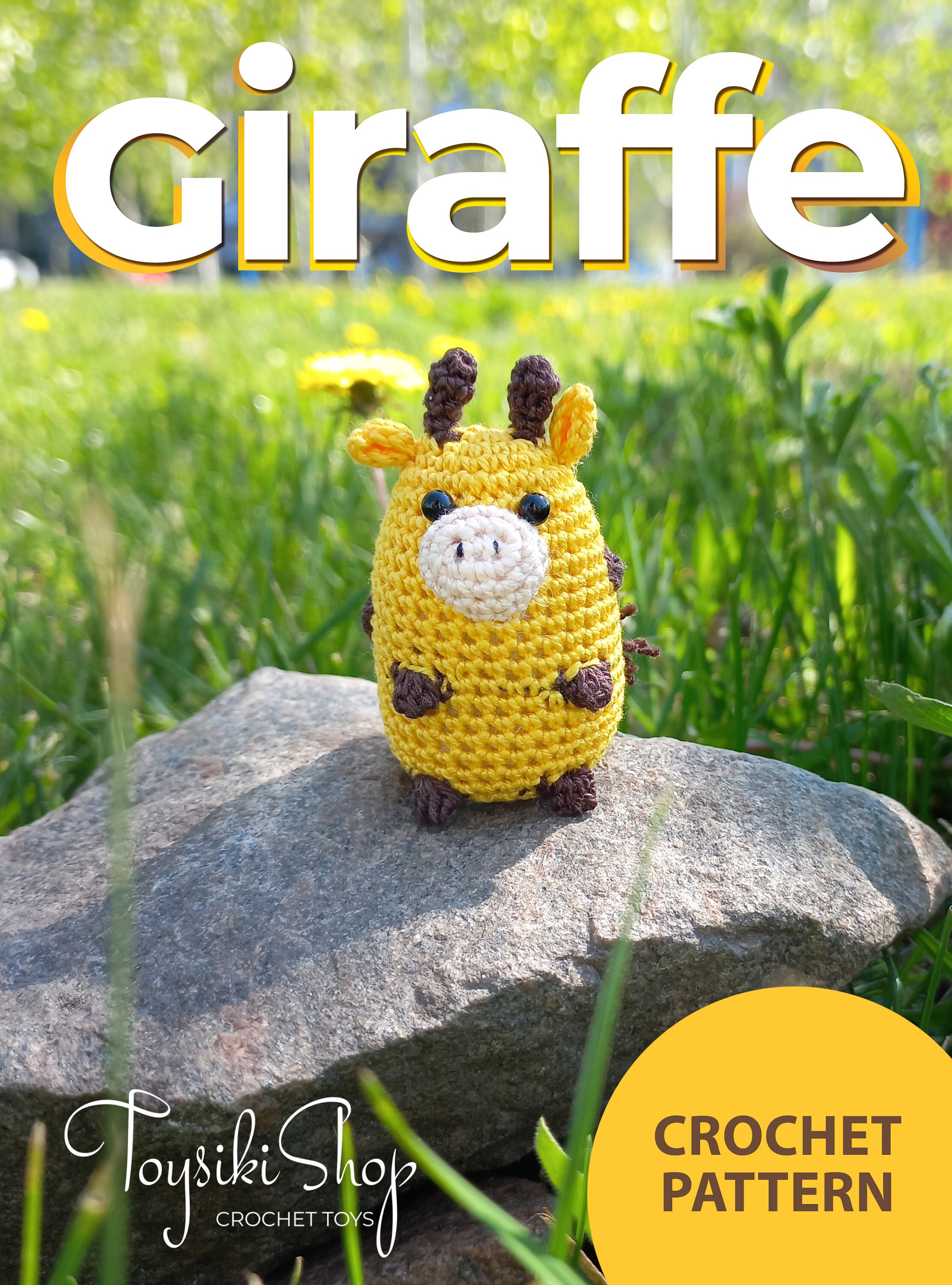 Giraffe With Tiny Heart Crochet Pattern, Cute Amigurumi Keychain DIY ...