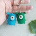 Pocket Monster With One Eye Crochet Amigurumi. Сute Little Keychain for ...