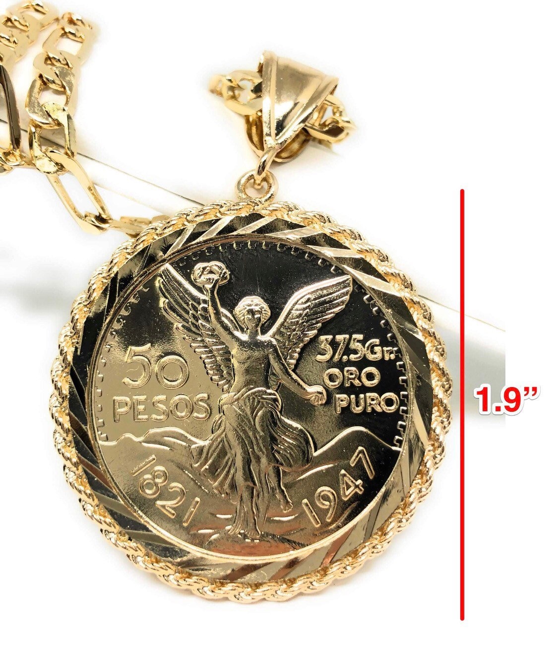 Gold Plated Mexican Coin Centenario Mexicano Moneda 50 Pesos - Etsy