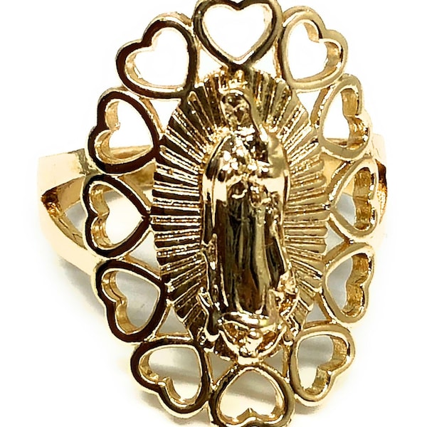 Virgin Mary Ring - Etsy