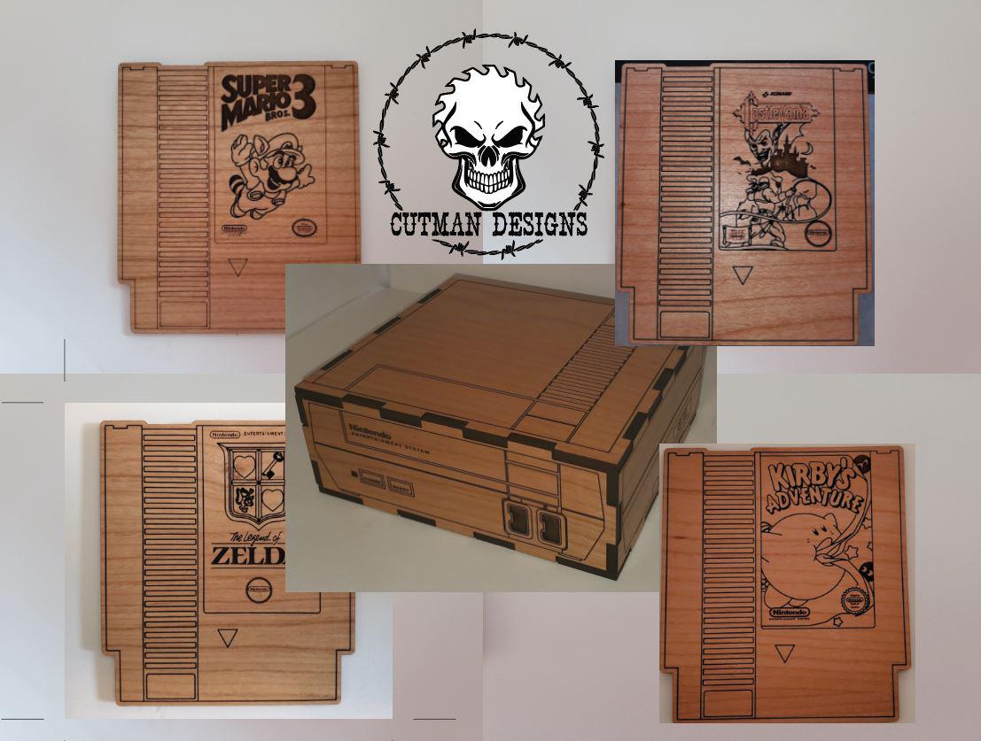 Video Game Console Box With Game Coasters-digital-files ONLY - Etsy