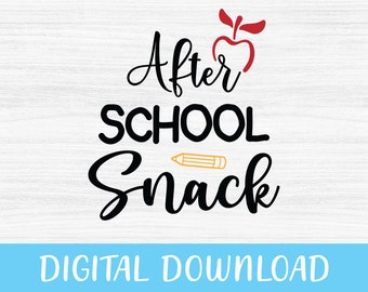 After School Snack Svg - Etsy