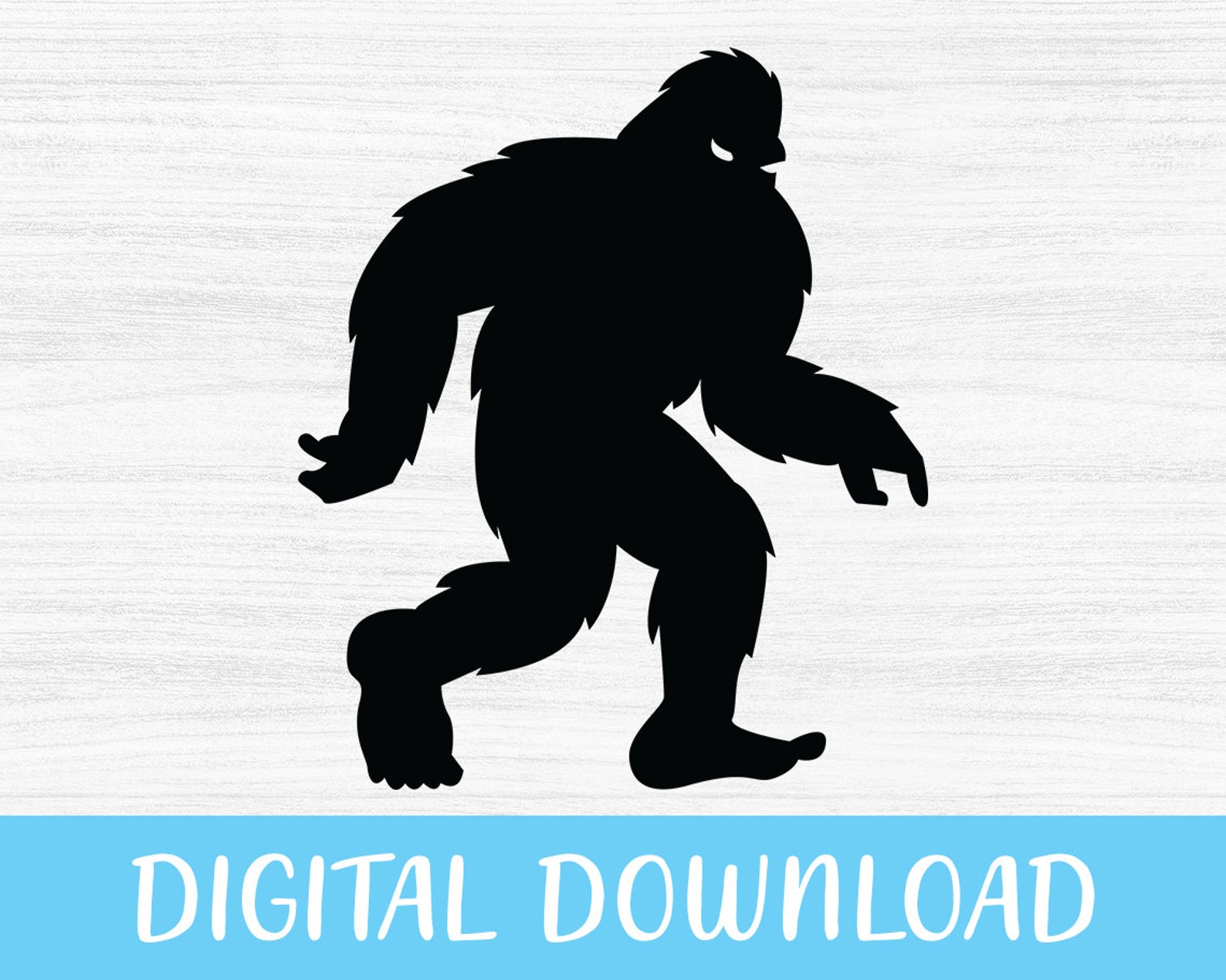 Big Foot Svg Sasquatch Svg Yeti Svg Bigfoot Silhouette - Etsy