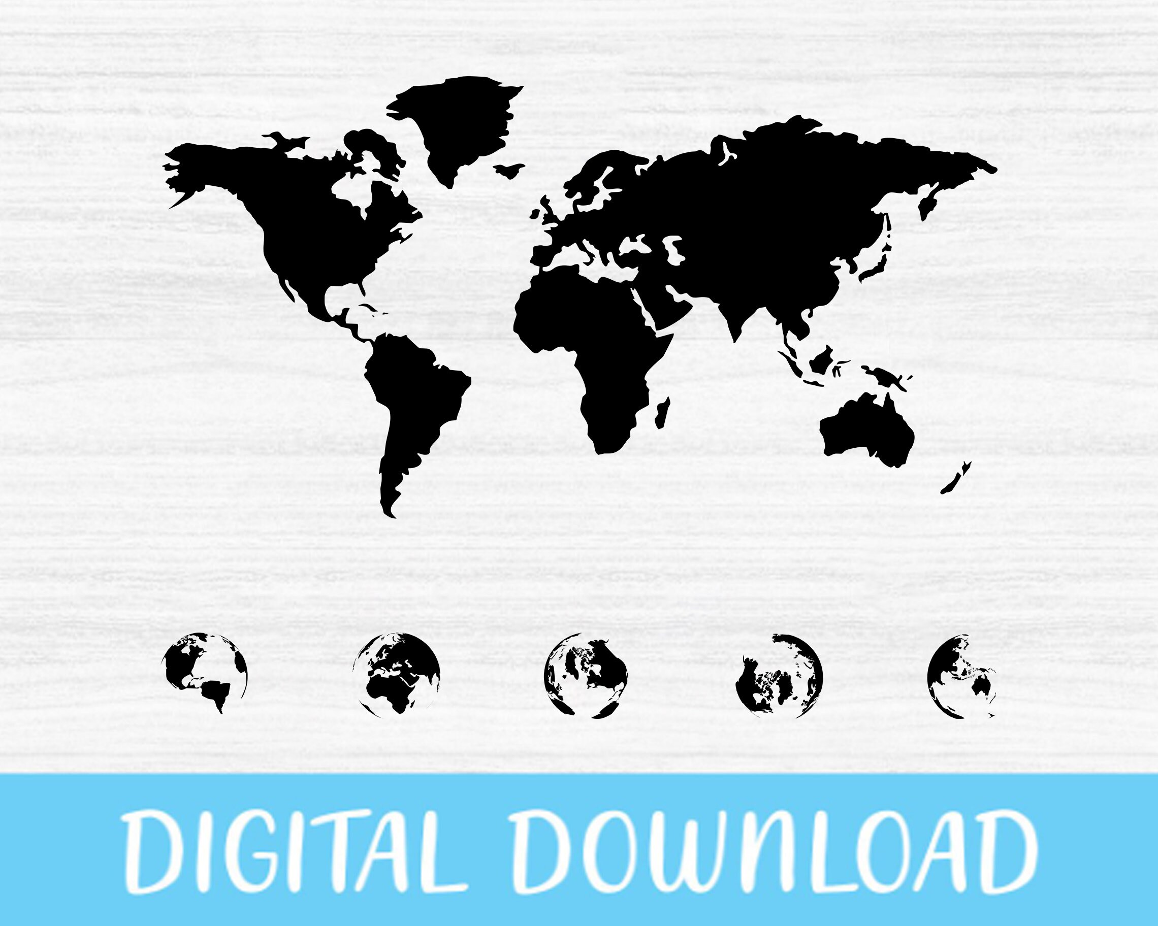 World Map Svg World Map Png World Map Print Png Dxf Eps - Etsy Australia