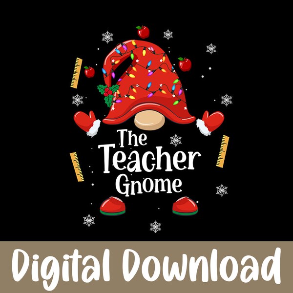 Teacher Gnome Clipart - Etsy
