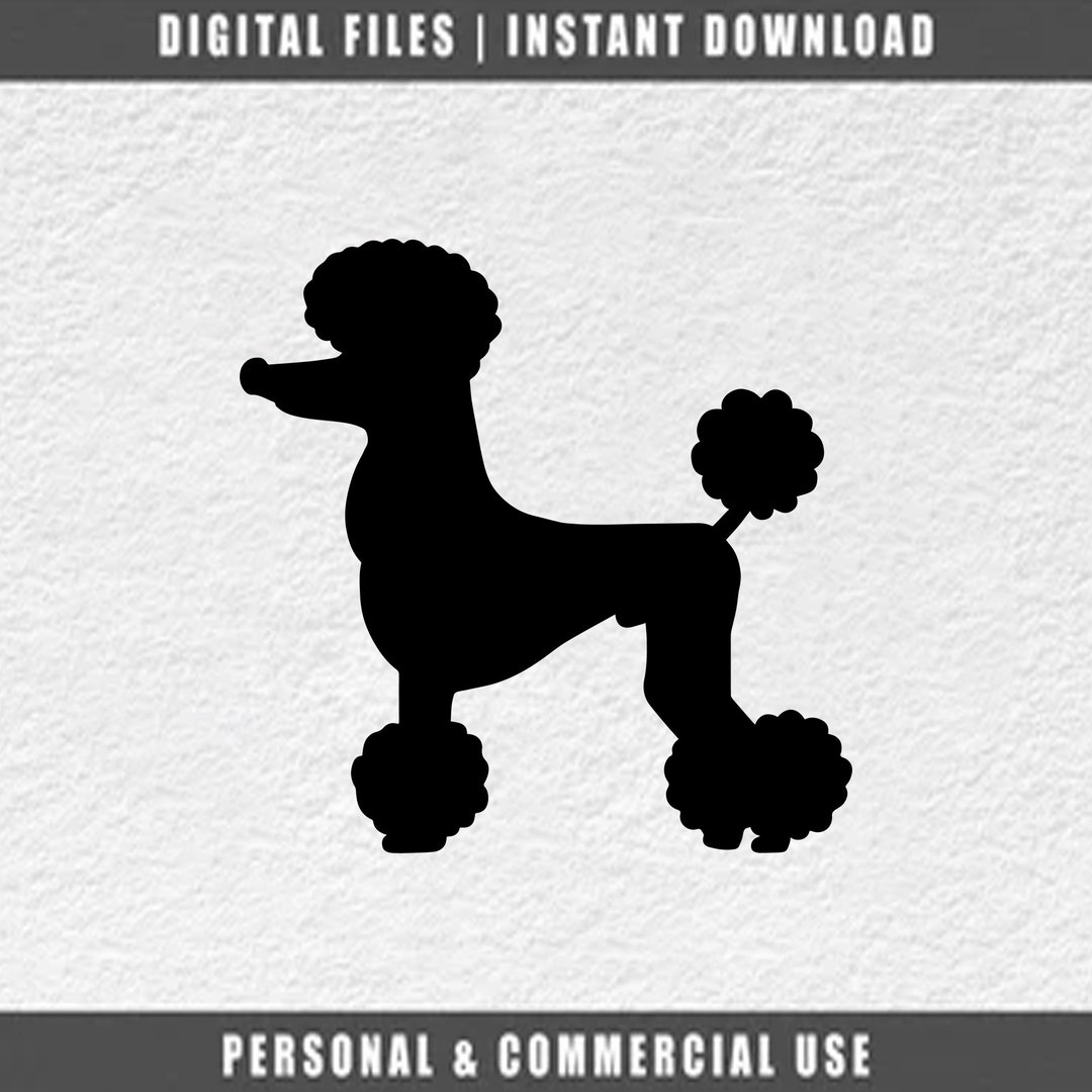 Standard Poodle Svg, Poodle Png, Poodle Clipart Poodle Cut File Poodle ...