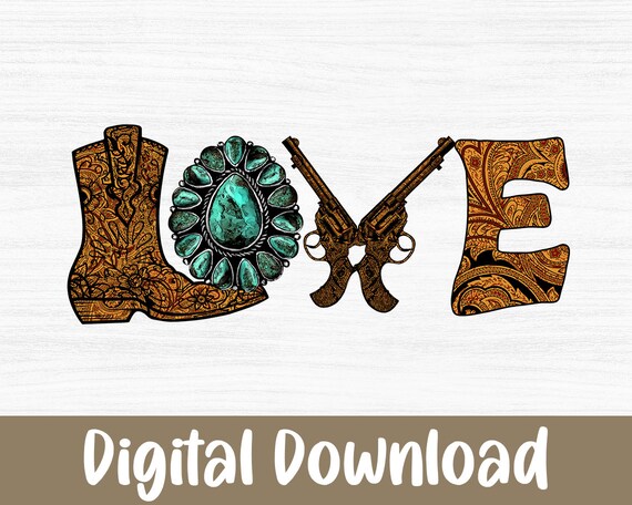 Western Love Png Western Png Love Png Sublimation Design - Etsy
