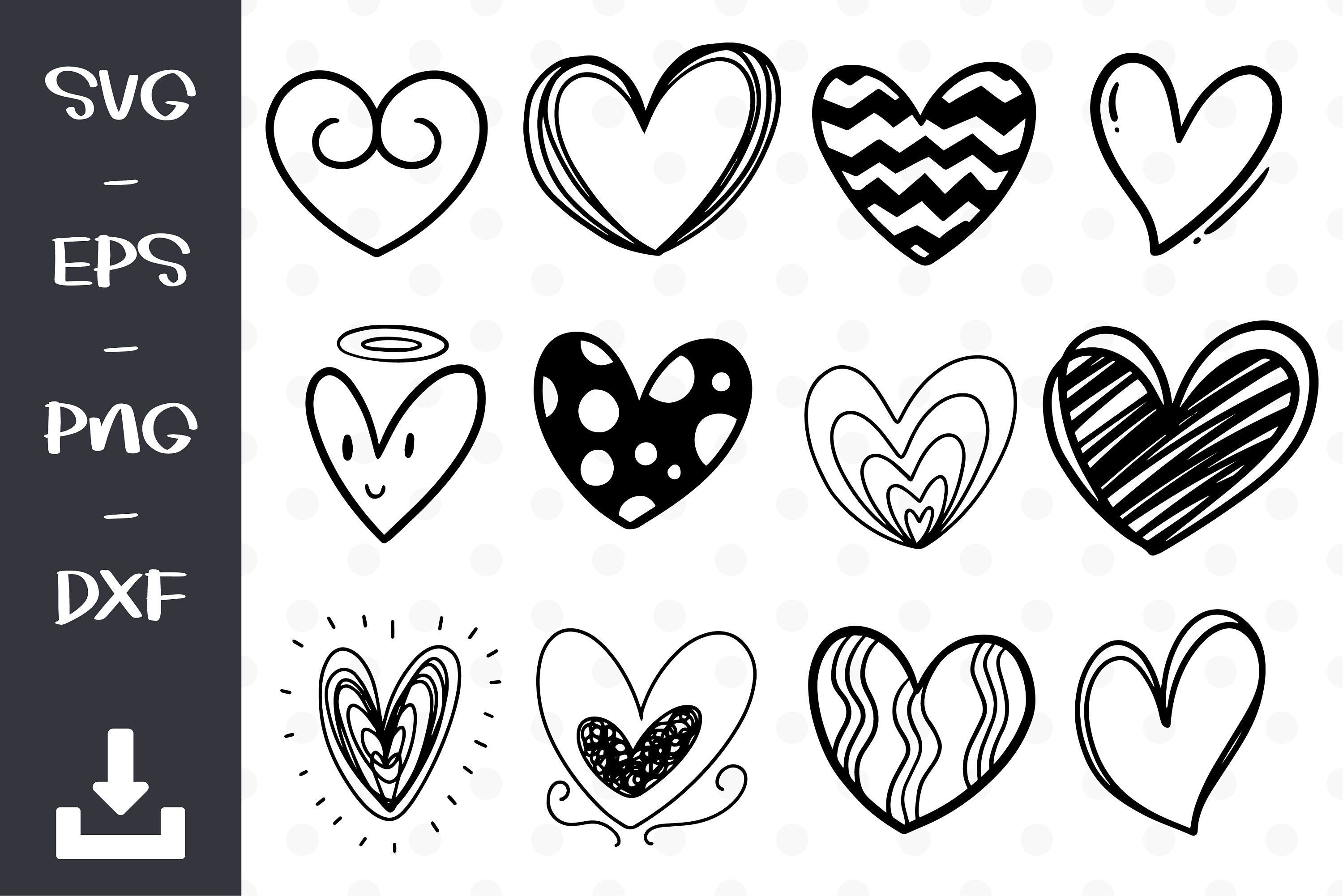 Doodle Heart Svg Heart Svg Love Svg Hand Drawn Heart Svg - Etsy