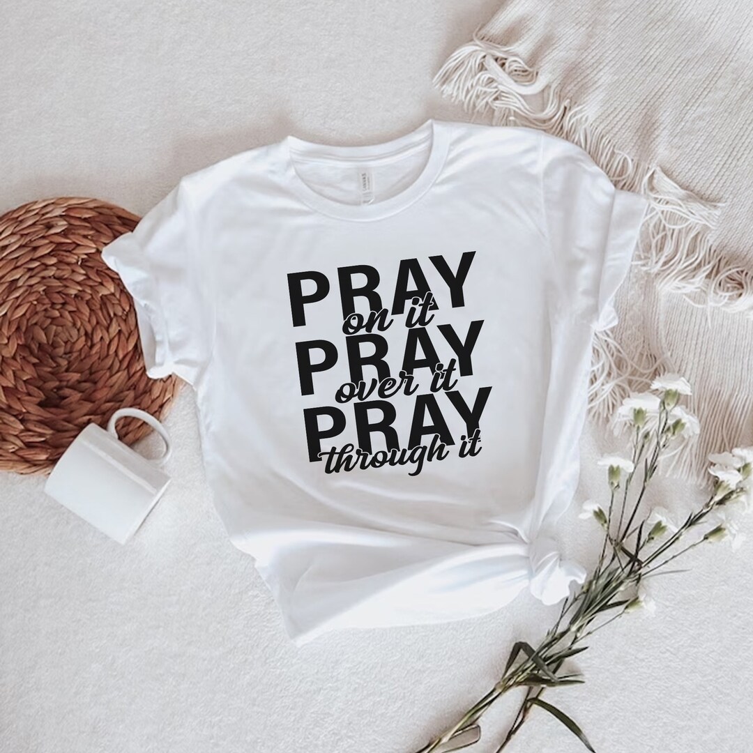 Orar en él Svg, Orar en él Orar sobre él Orar a través de él Svg, Orar ...