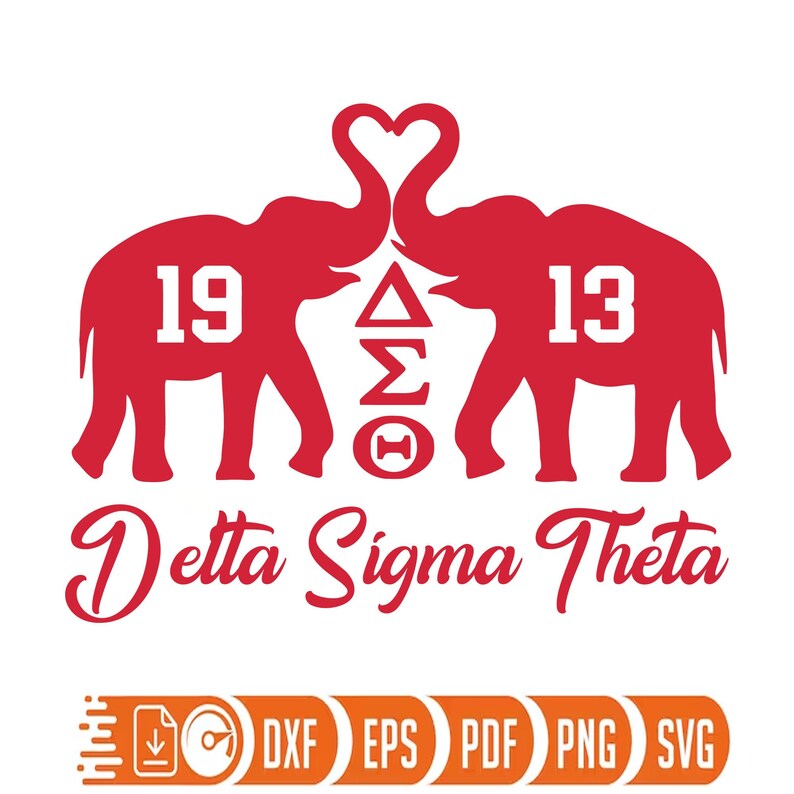 Elephant Delta Sigma Theta Svg 1913 Delta Sigma Theta Svg - Etsy