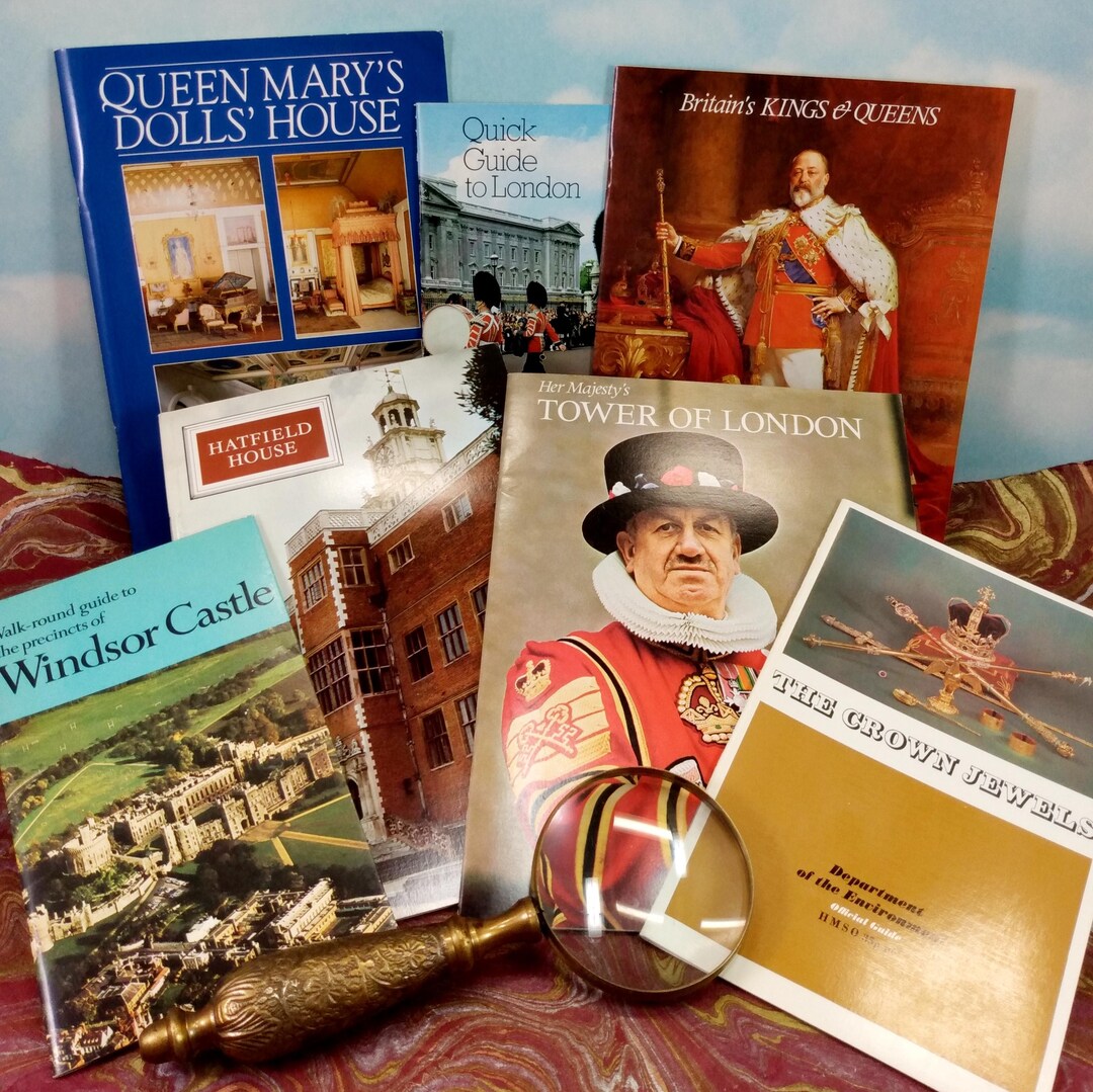 London History Vintage Tour Guidebooks Set of Seven With Tower of ...