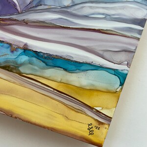Alcohol Ink Landscape Painting: Texas Frio Canyon Art (12x15) - Etsy