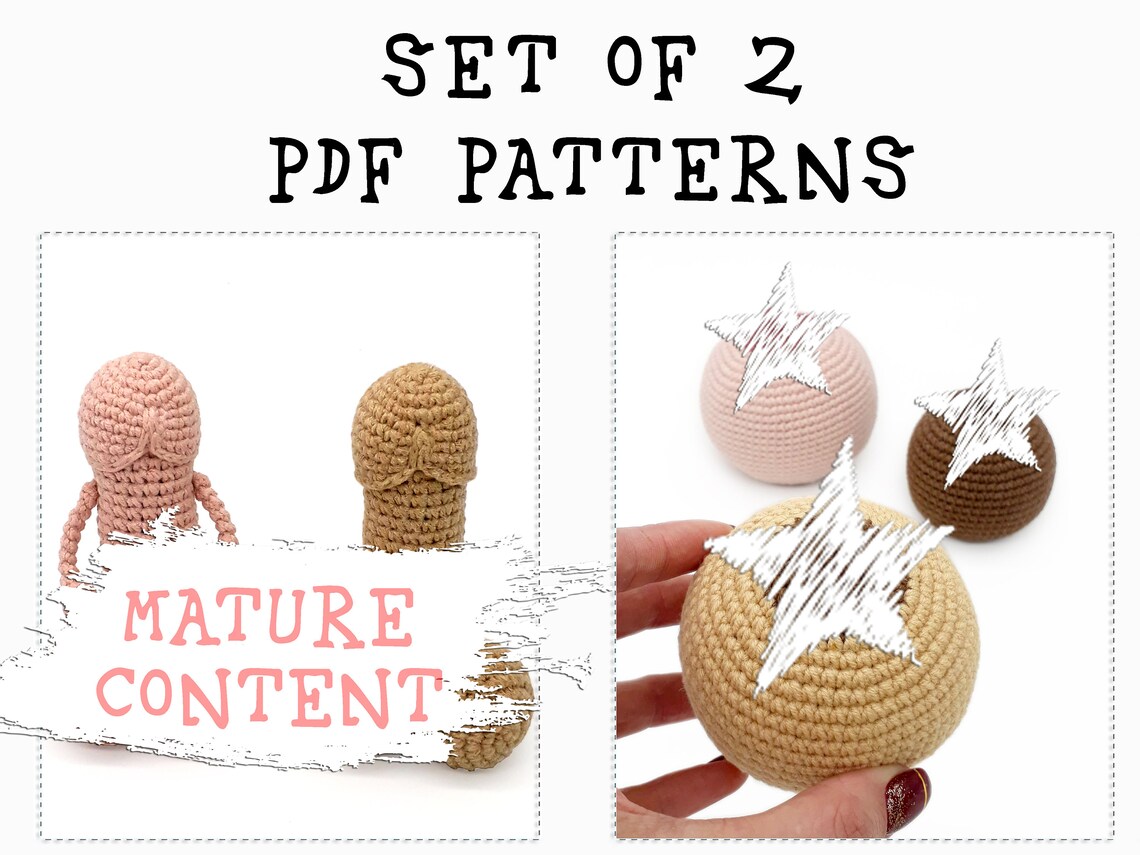 Amigurumi Pattern for Beginner Crochet Penis and Boobs Pdf - Etsy