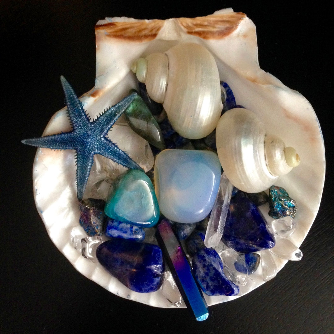 Sea Goddess Gemstone Blend & Shell Offering Sea Witch - Etsy