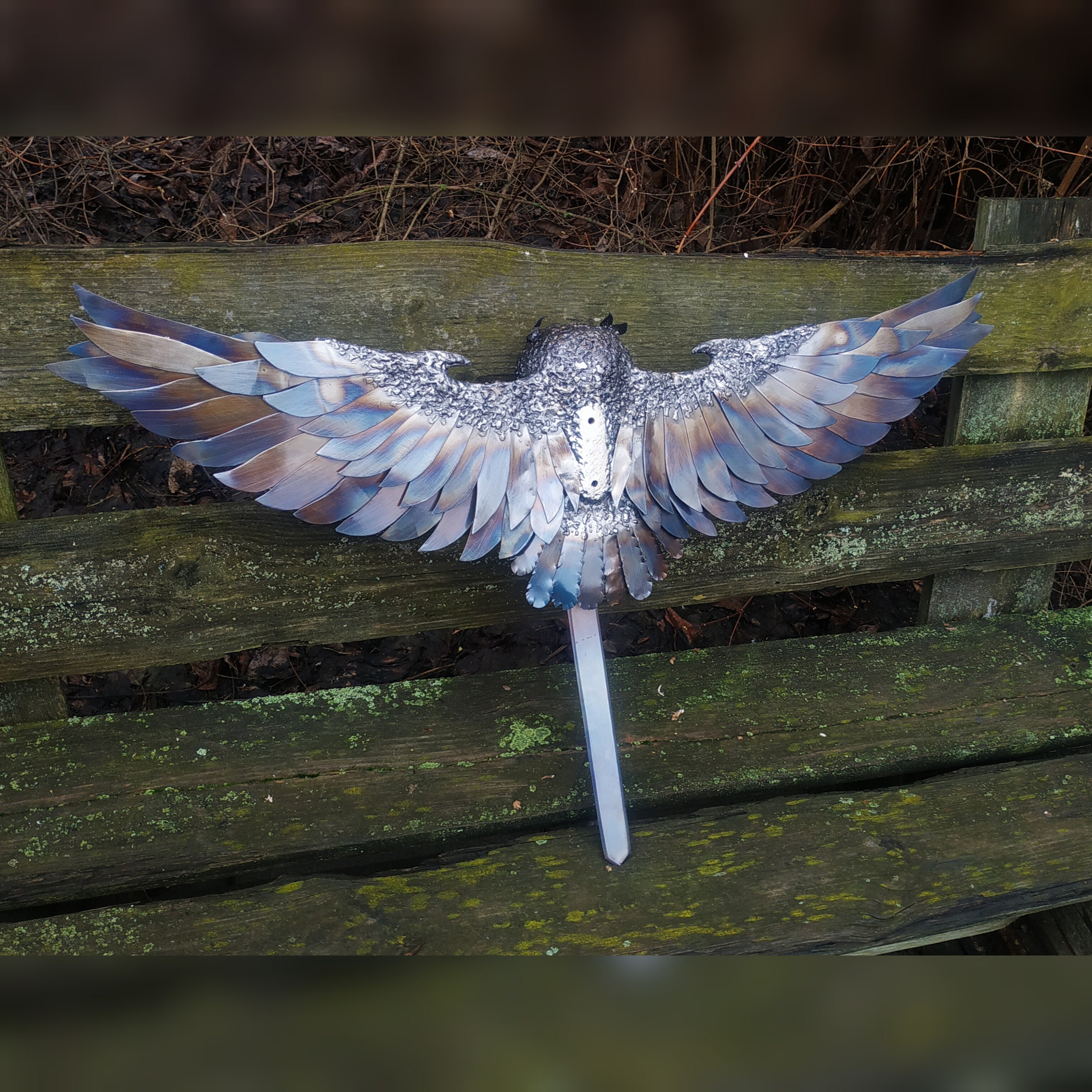 Outdoor Sculpture Metal Owl Wall Art Eagle Owl Sculpture, Metal ...