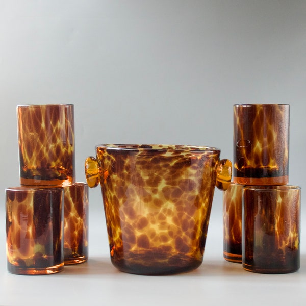 Tortoise Shell Glass - Etsy
