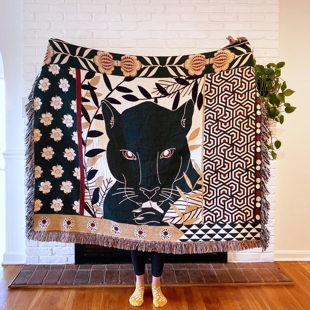Maximalist Decor. Woven Blanket for Picnic. Beach Blanket for Picnic ...