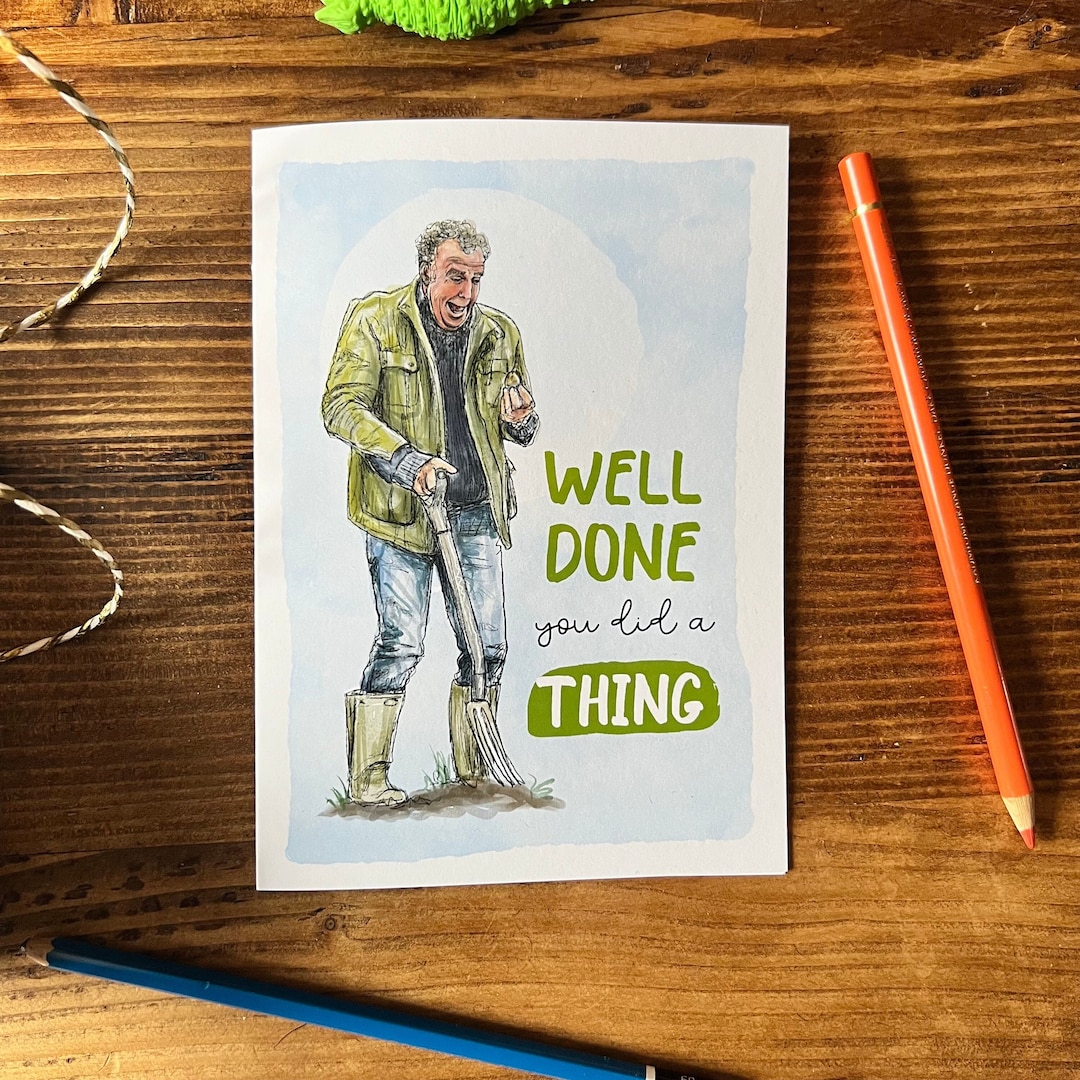 You Did a Thing Congratulations Well Done Card Clarksons Farm ...