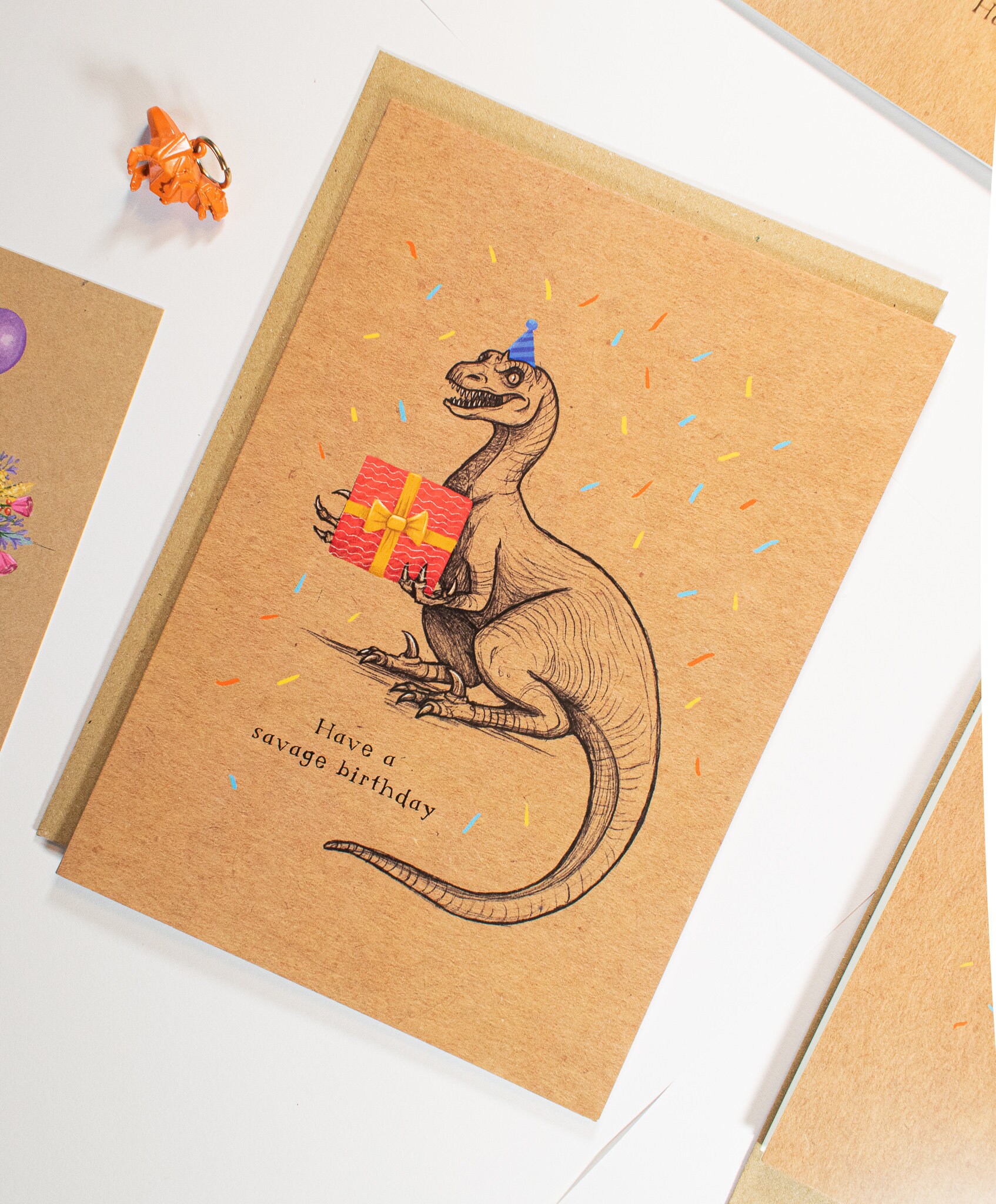 Raptor Birthday Card Dinosaur Jurassic Birthday Wishes - Etsy