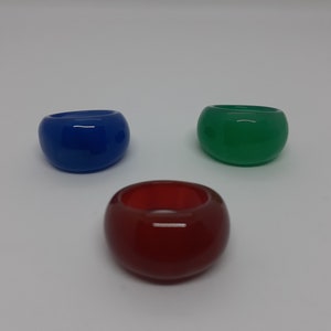 Jade Multi Color Ring, Big Jade Dome Ring, Chinese Jade Ring, Chunky ...