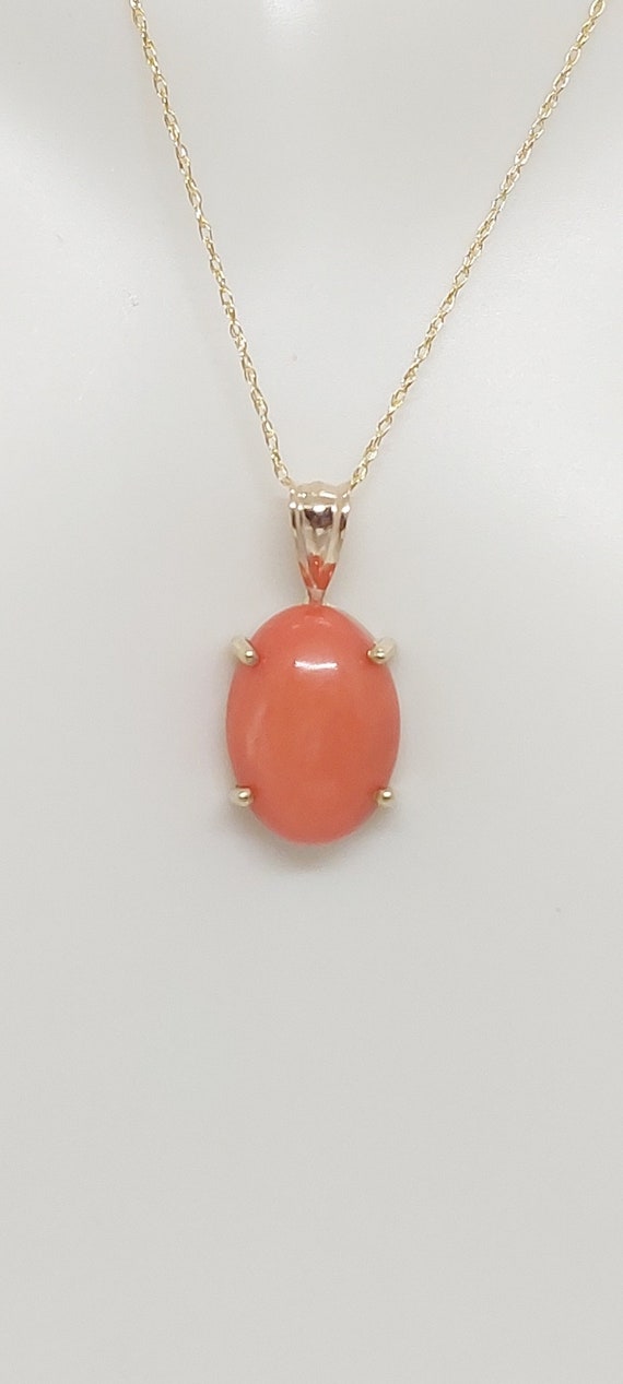 Coral pendant necklace store