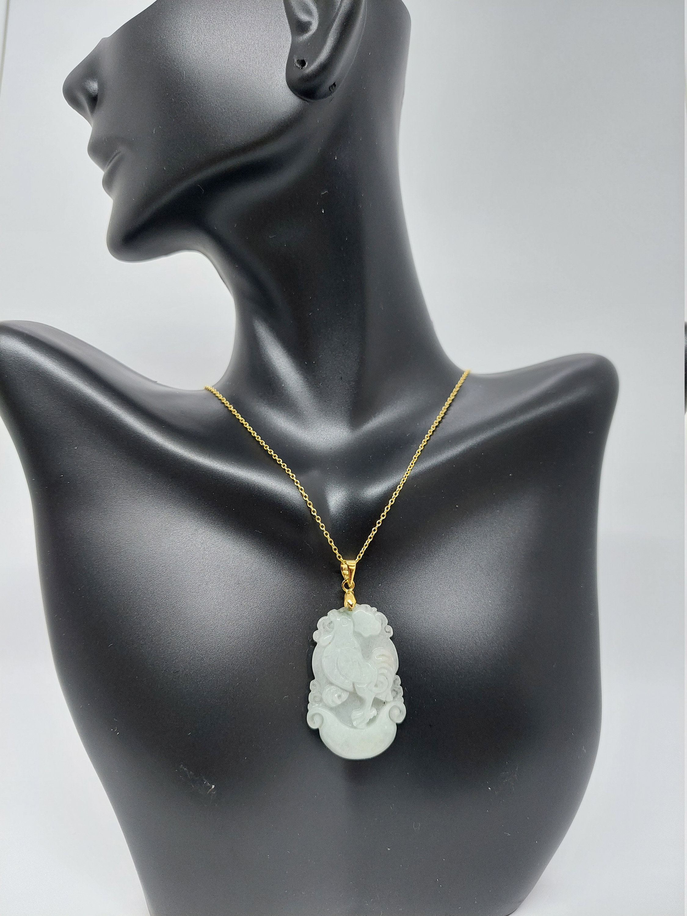 Jade ROOSTER Chinese Zodiac Year of Rooster Charm | Etsy