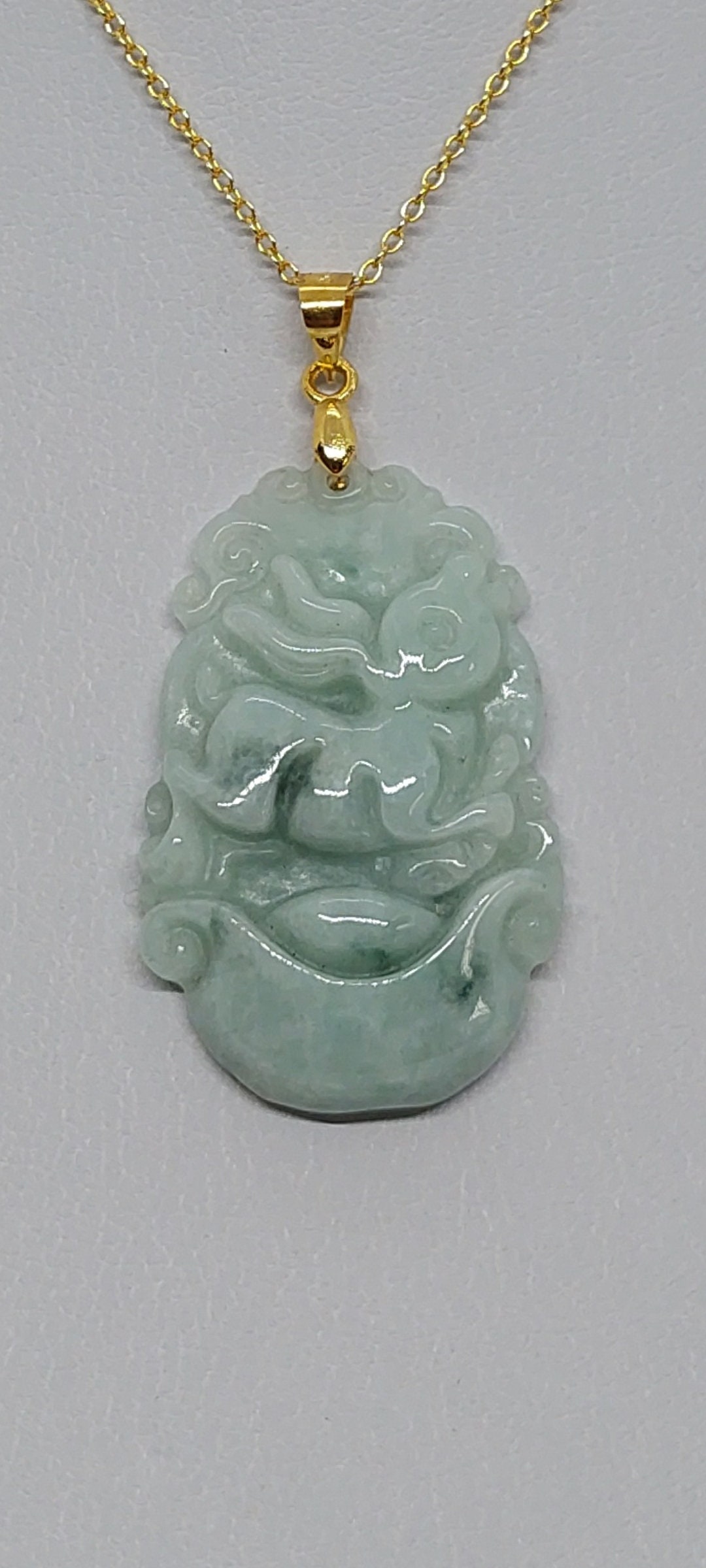 Jade RABBIT Chinese Zodiac Year of Rabbit Charm Pendant/necklace Amulet ...