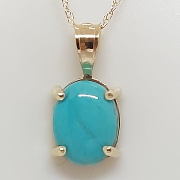 Turquoise Pendant - Etsy