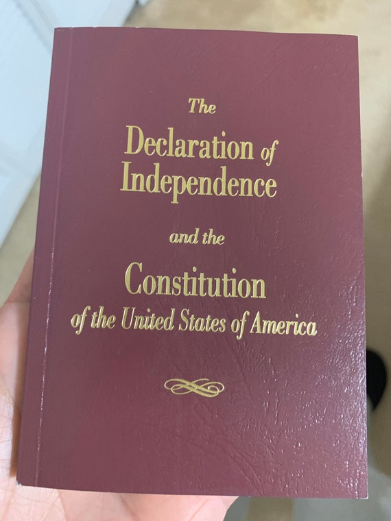 Pocket Constitution & Declaration of Independence | Etsy