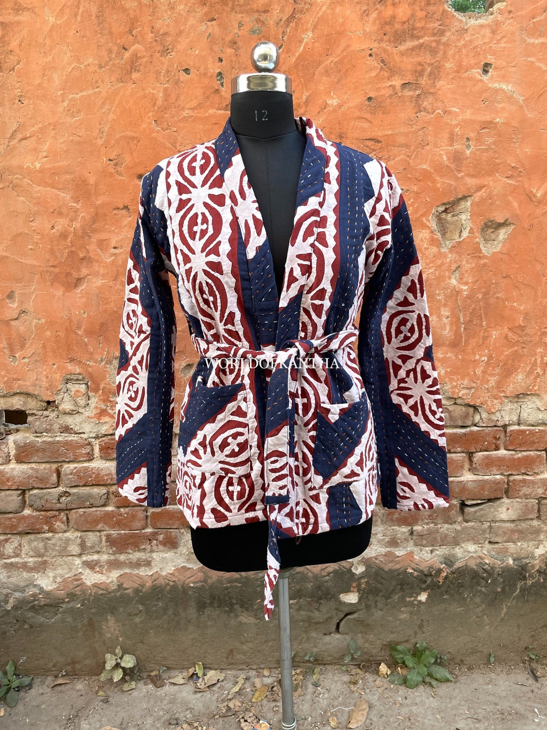 Assorted Cotton Applique Cutwork Jacket, Bohemian Style Winter Coat ...