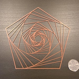Pentagon Spiral Sacred Geometry - Etsy Canada