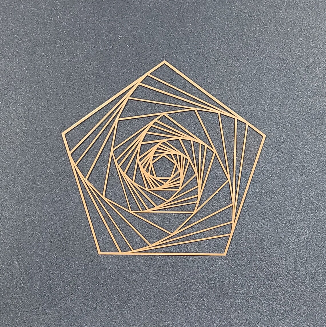 Pentagon Spiral Sacred Geometry - Etsy Canada
