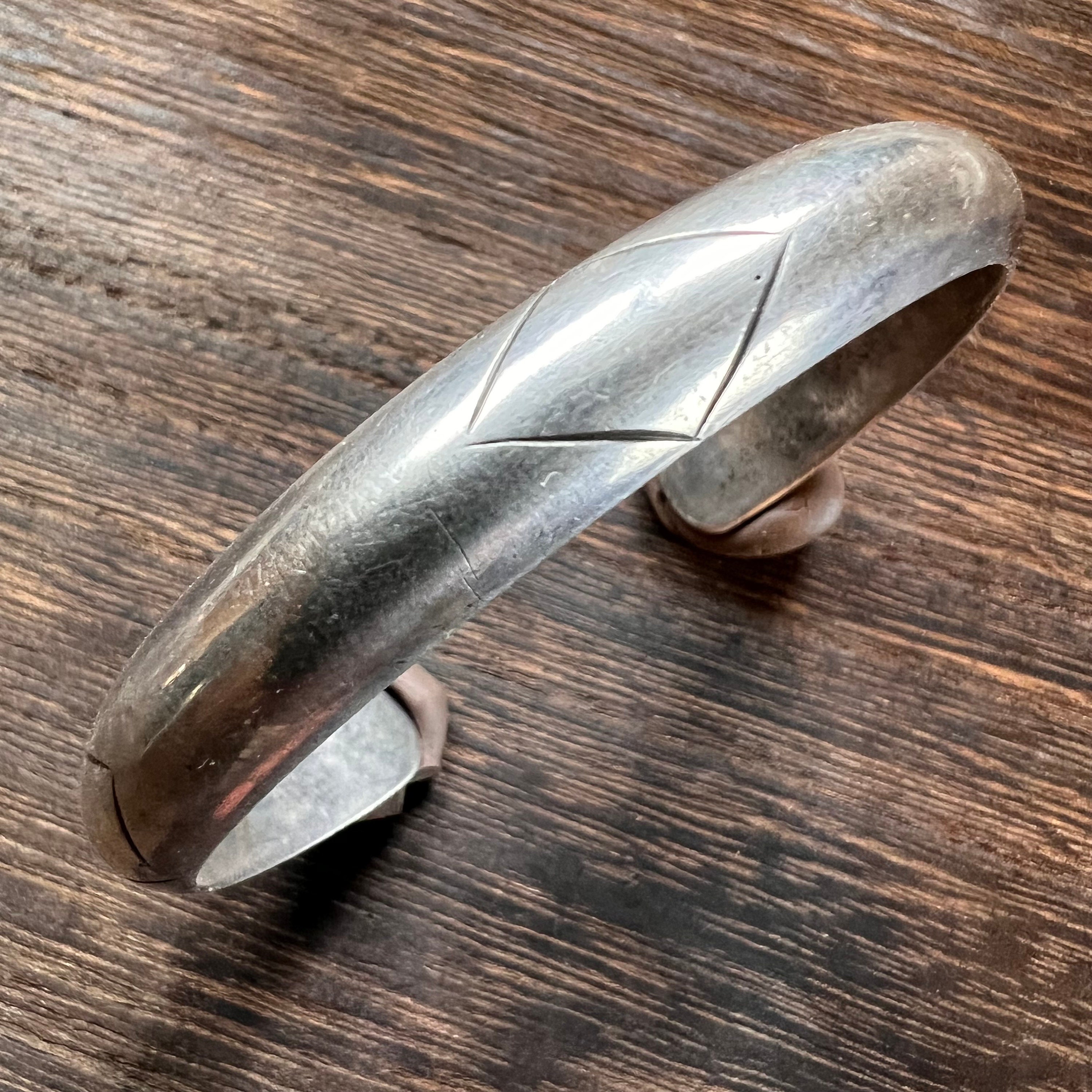 1920s Navajo Silver Cuff With Chisel Work - Etsy