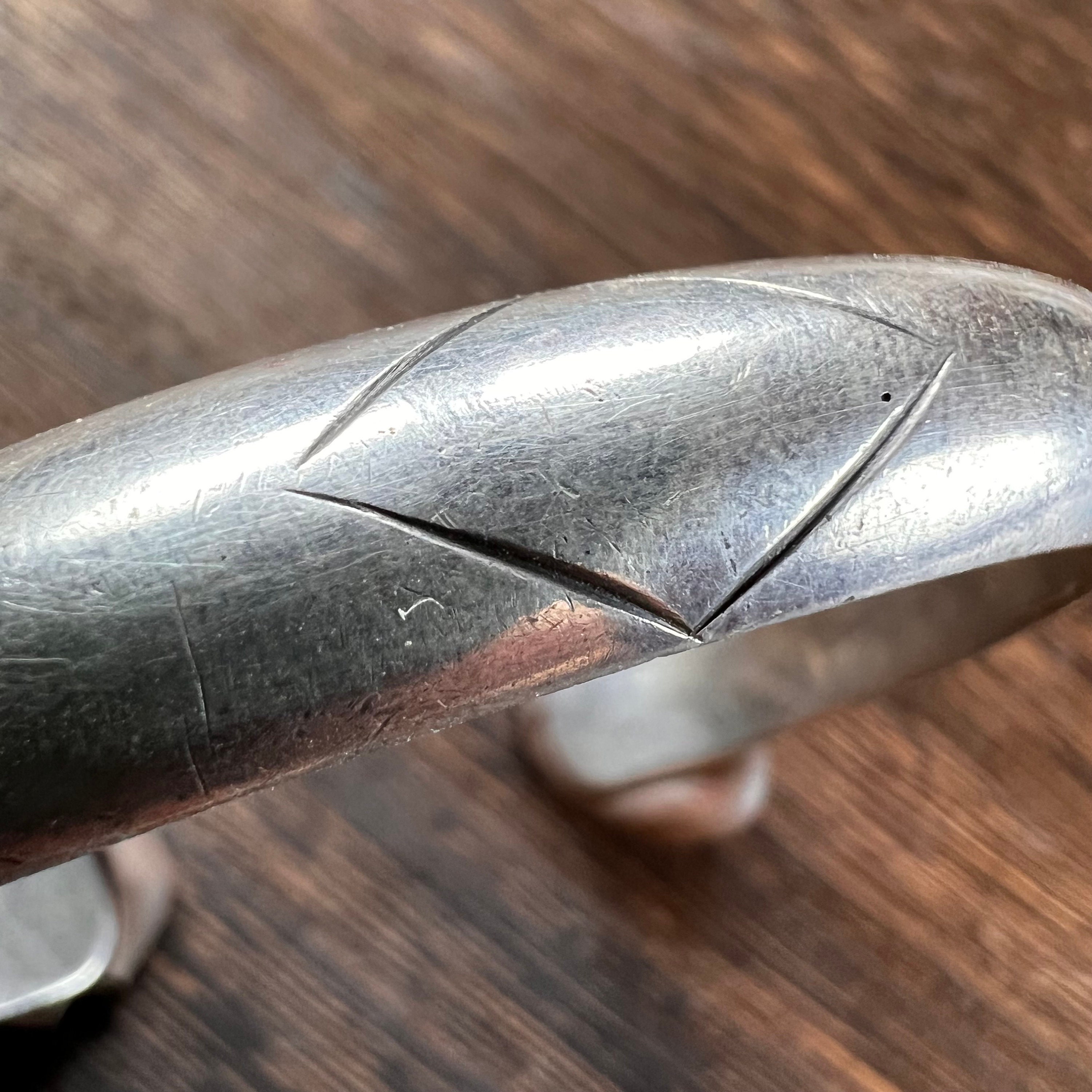 1920s Navajo Silver Cuff With Chisel Work - Etsy