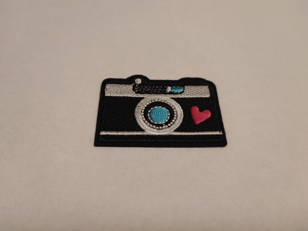 Photocamera Patch Ironable Emblem - Etsy