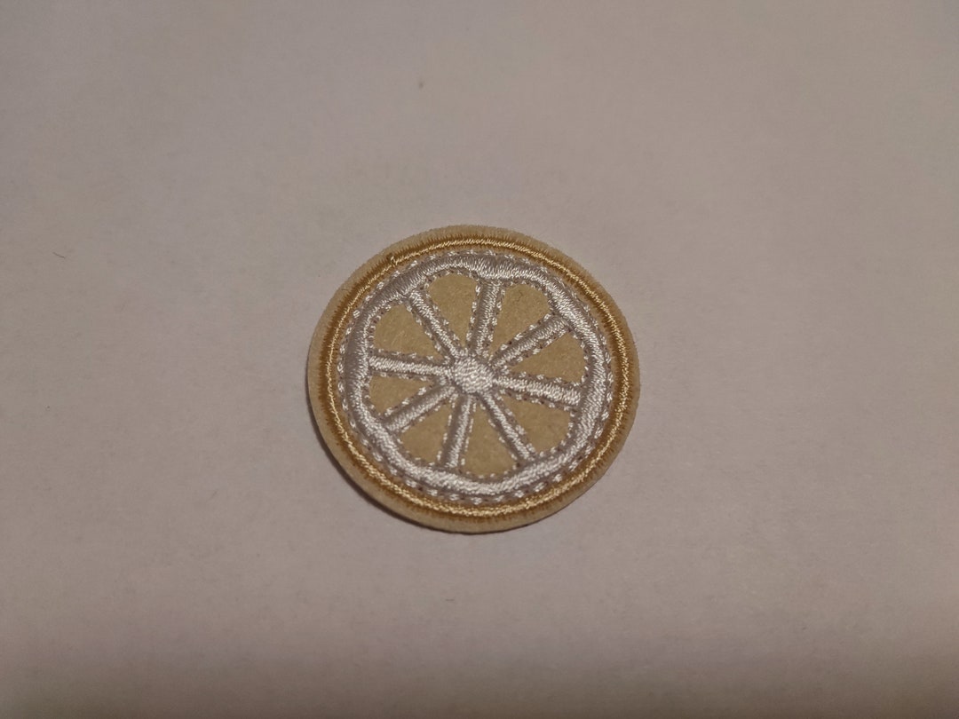 Iron-on Lemon Patch – Cute Embroidered Fruit Patch for Clothes, Bags or ...