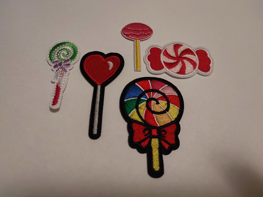 Candy and Lollipop Patch | Ironable Emblem - Etsy