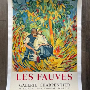 Original Lithographic Poster Les Fauves Galerie Charpentier 1962 ...