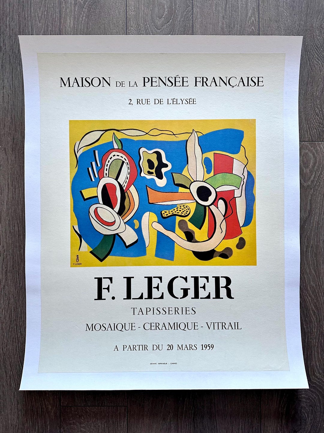 Original Fernand Leger Poster "tapisseries" 1959 - Etsy