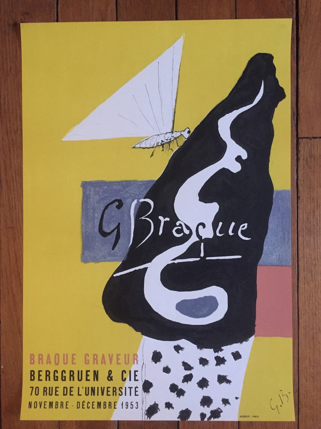 Original Exhibition Poster Braque 1953 MOURLOT - Etsy