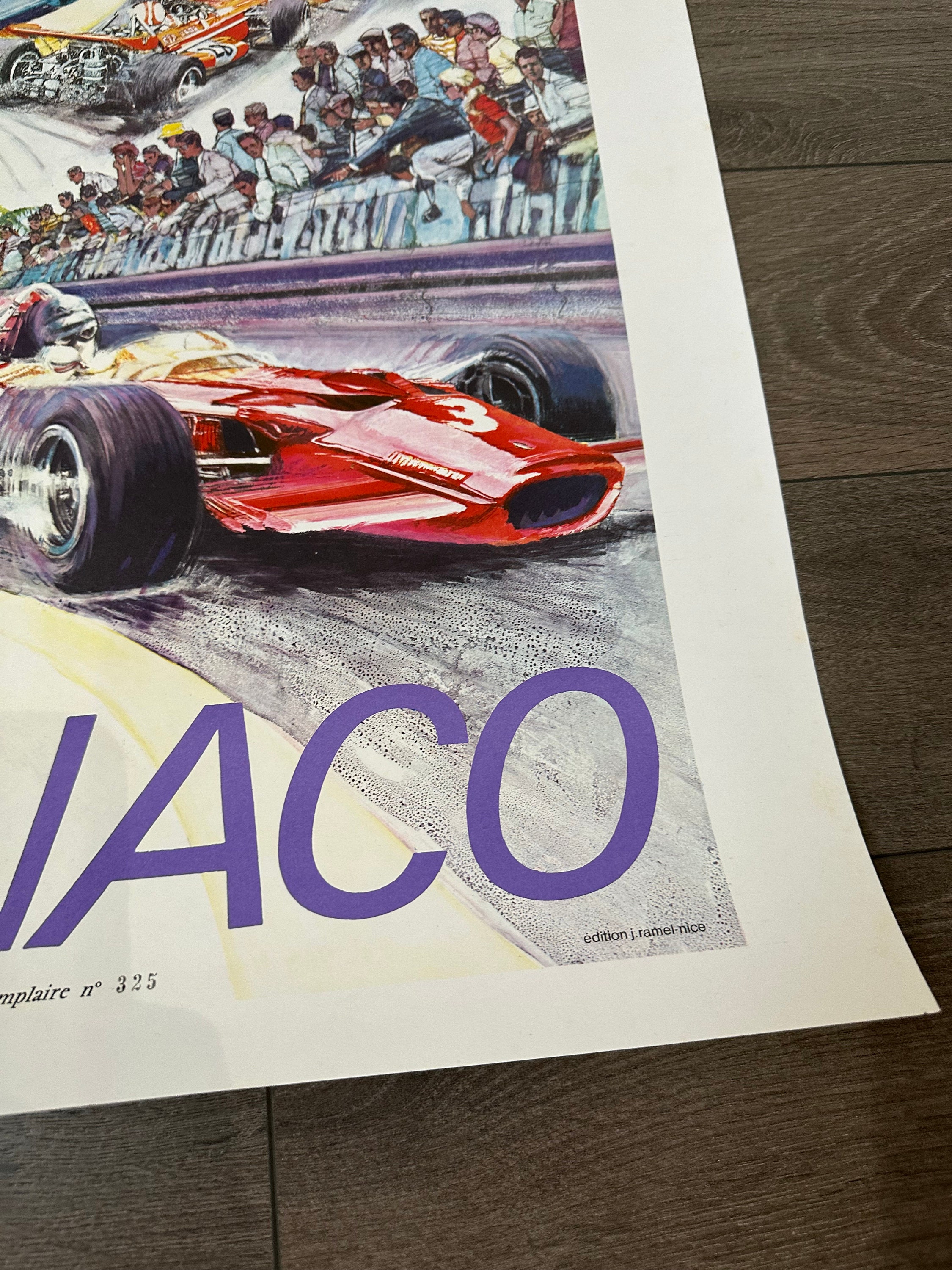 Original Formula 1 Poster Grand Prix Monaco 1971 (numbered) - Etsy