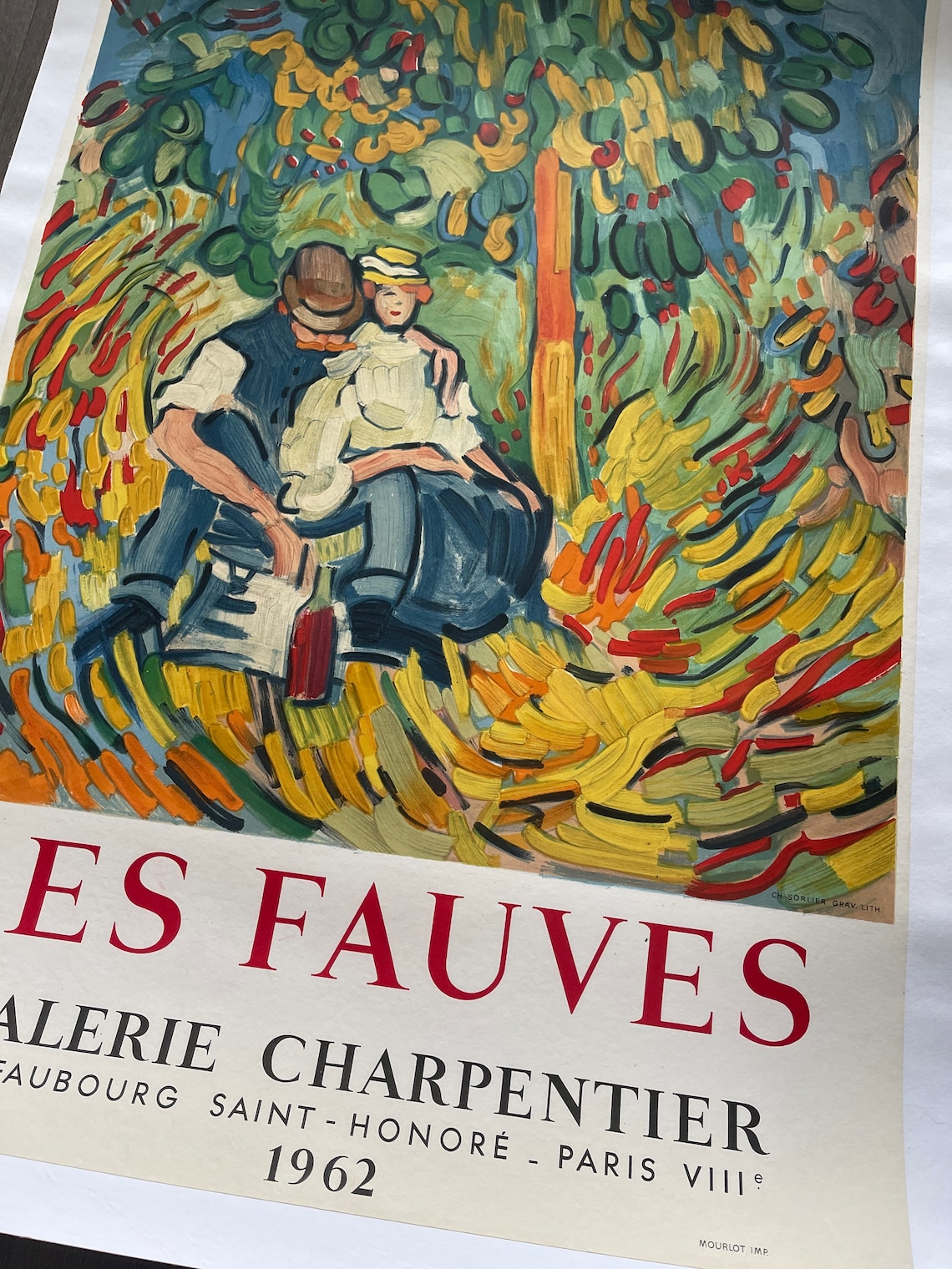 Original Lithographic Poster Les Fauves Galerie Charpentier 1962 ...