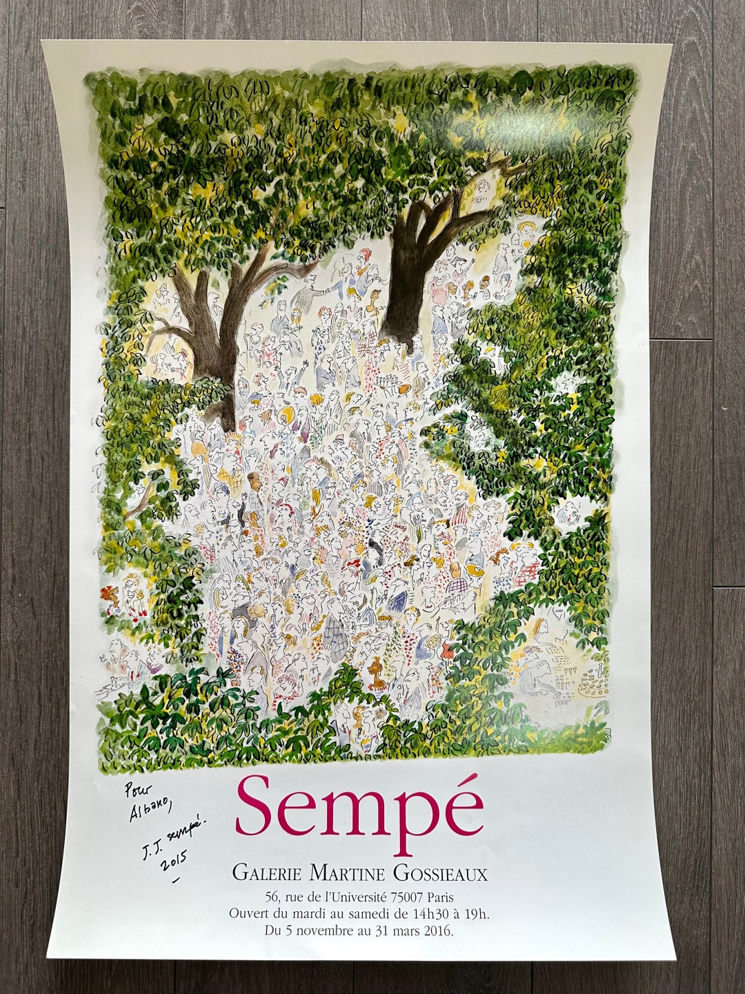 Original Sempe Poster Galerie Martine Gossieaux 2015, Paris - Etsy