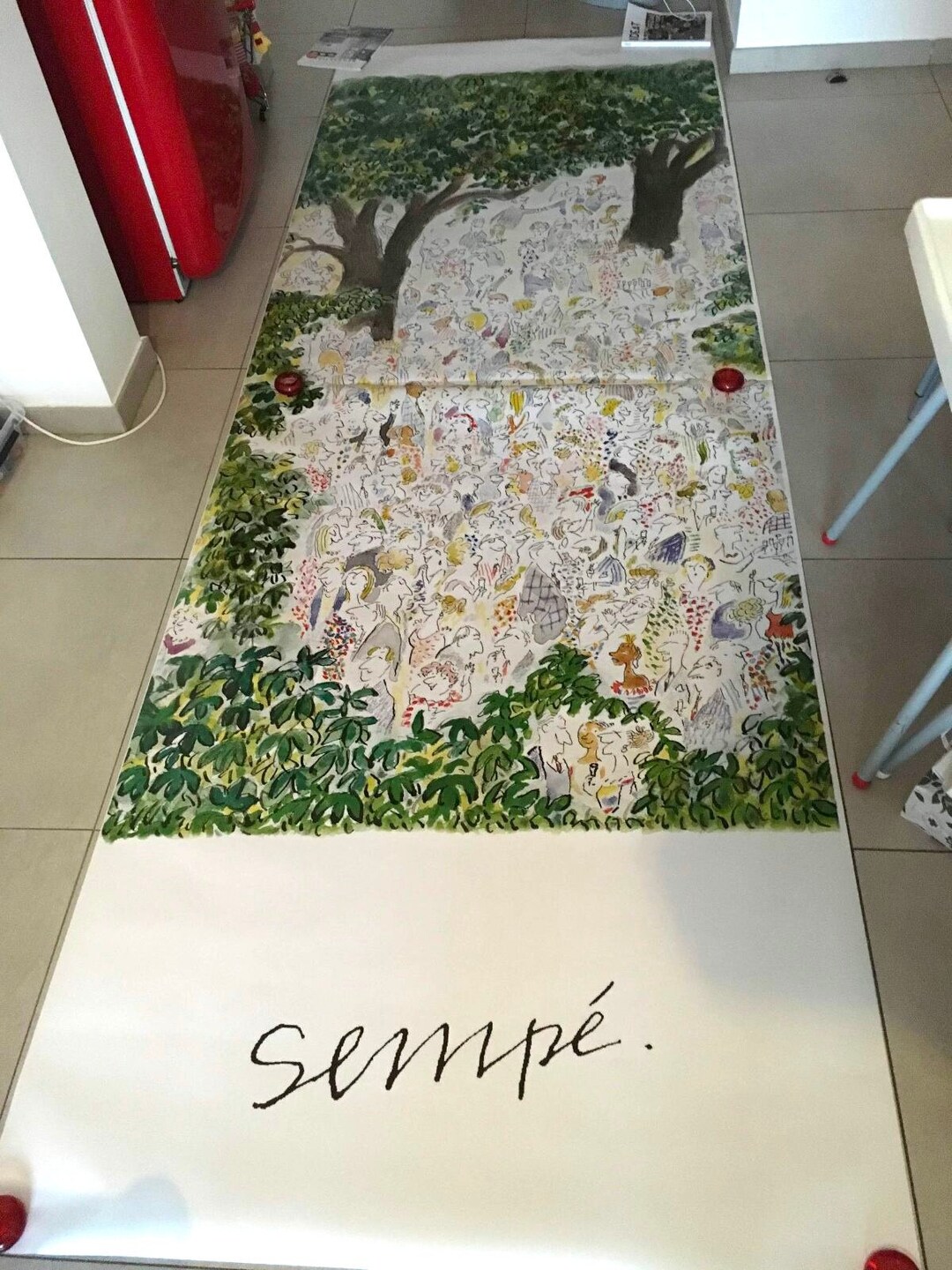 Original Sempé Poster Paris 2018 - 4x10 FT - Etsy
