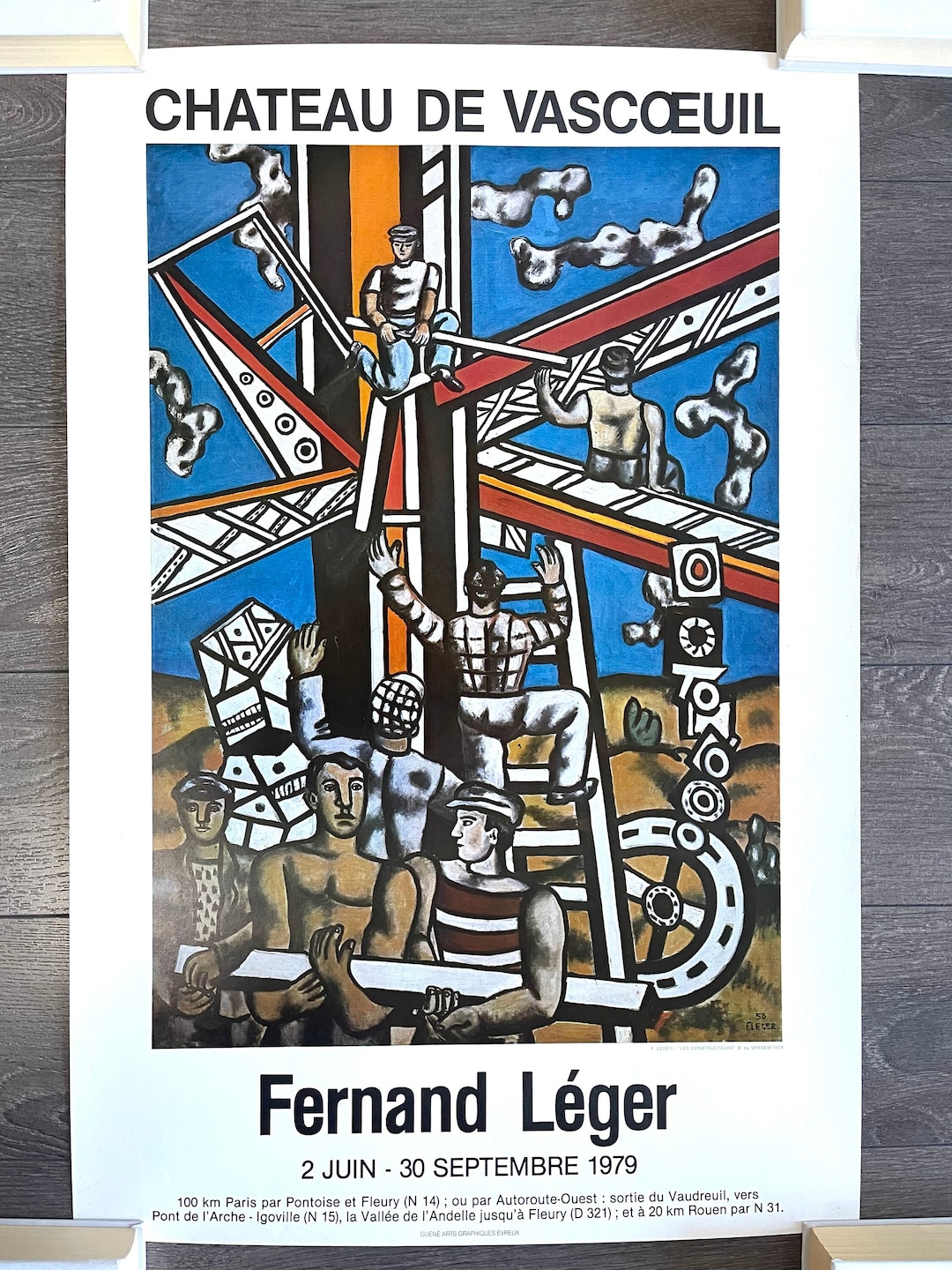 Original Fernand Leger Poster "chateau De Vascoeuil" - 1979 - Etsy