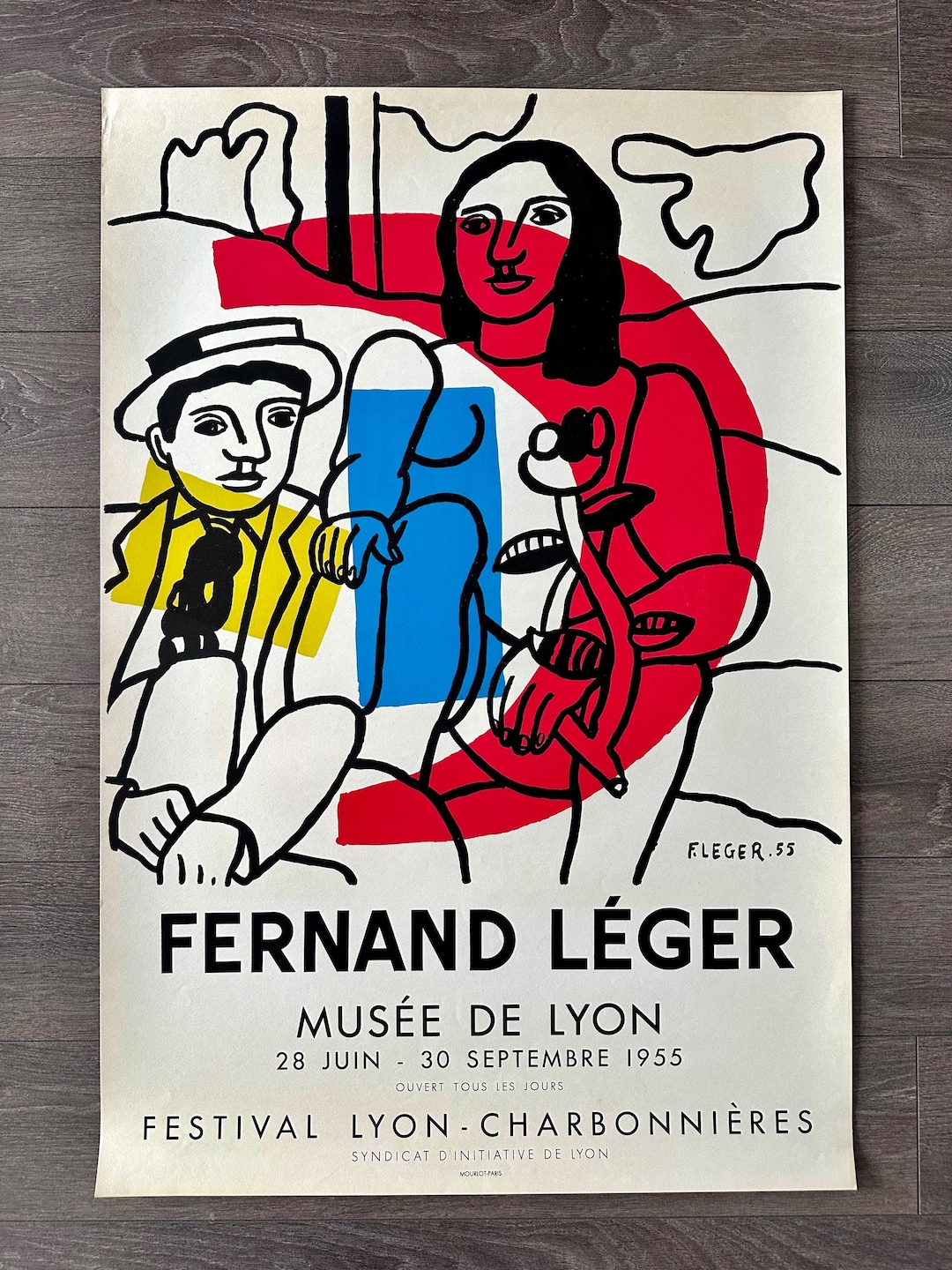 Original Fernand Leger Poster, Musée De Lyon - 1955 - Etsy